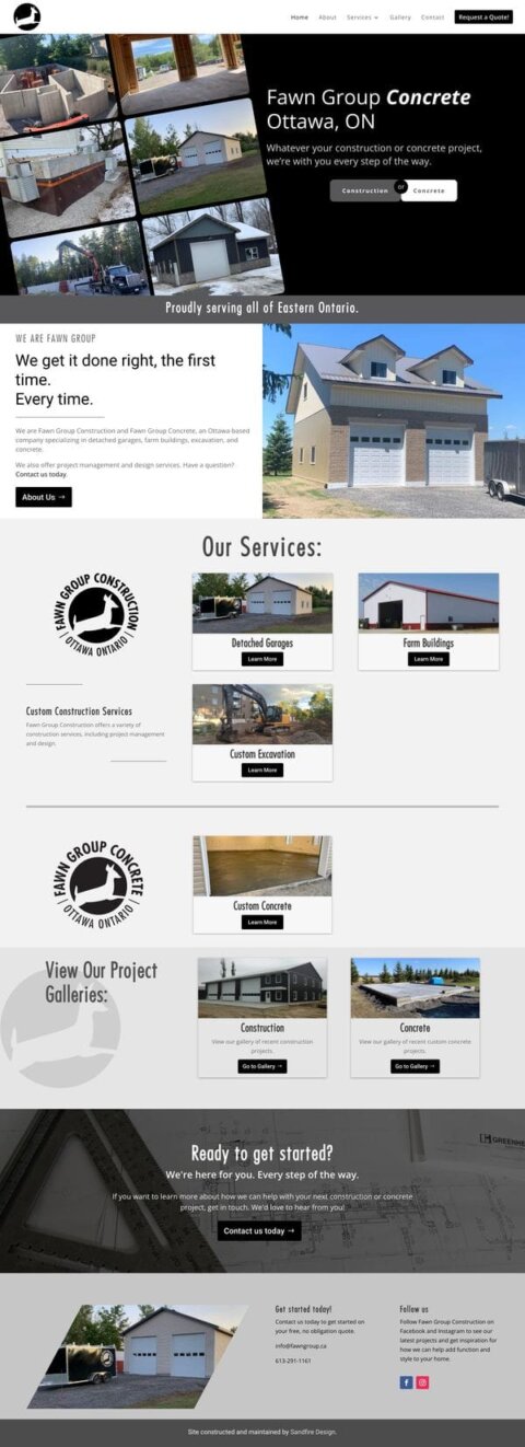 Fawn Group Construction - Sandfire Design